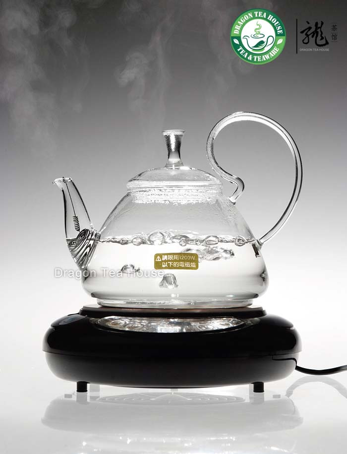 Glass Water Kettle for Induction Cooker 1000ml CK-028AB - Dragon Tea House