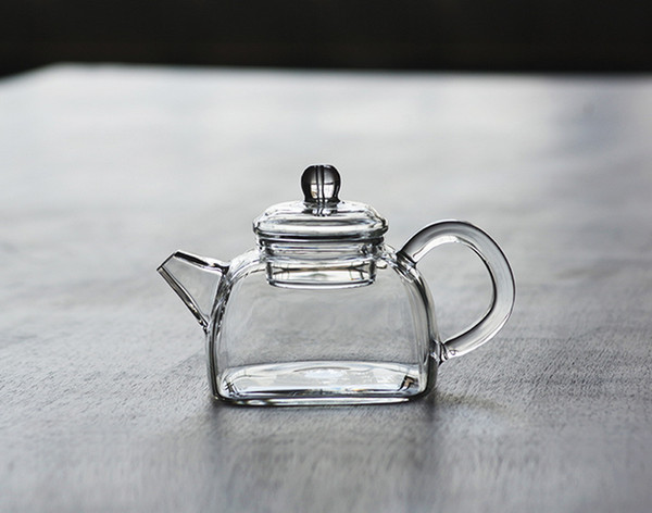 Pyramid Small Glass Teapot With Inbuilt Filter - Dragon Tea House