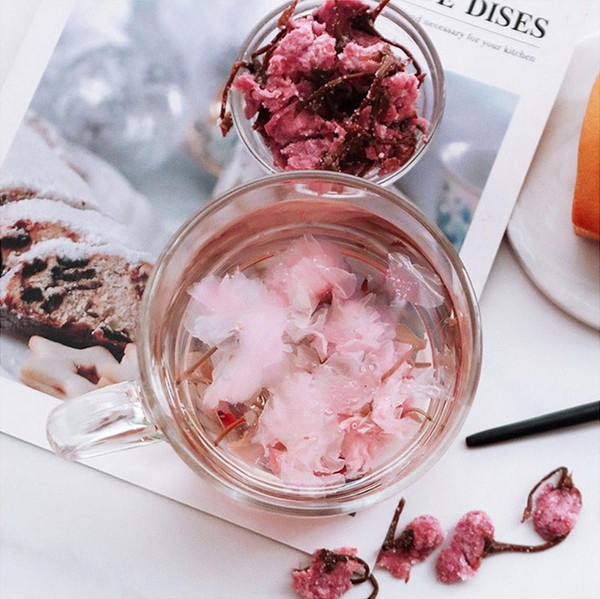 Japanese Traditional Salted Sakura Cha Pink Cherry Blossoms Preserved ...