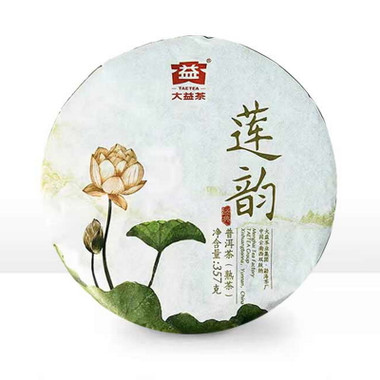 TAETEA Brand Lian Yun Pu-erh Tea 2016 357g Ripe - Dragon Tea House