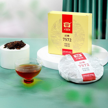 TAETEA Brand Classic 7572 Pu-erh Tea Cake 2022 150g Ripe - Dragon Tea House