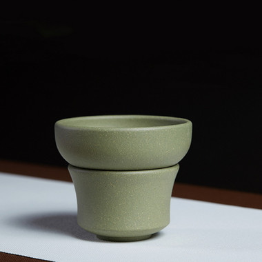 Handmade Yixing Zisha Clay Strainer and Stand Dou Qing Sha - Dragon Tea ...