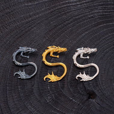 Handmade Pure Silver Tea Pet Jiao Long - Dragon Tea House