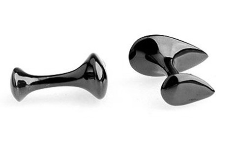 Tungsten Tear Drop Cufflinks (V-CF-M415-SM) - Vavra's Menswear