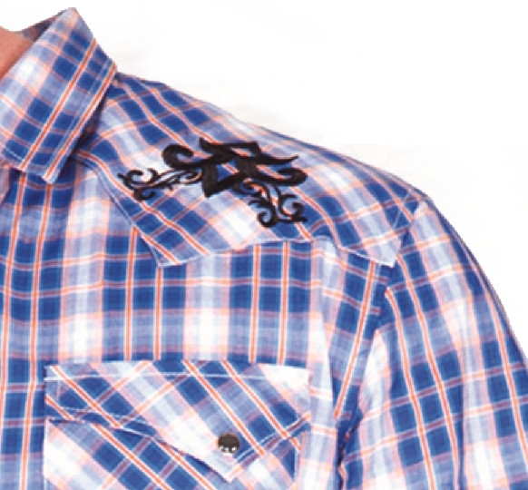 Los Altos 100% Cotton Embroidered Detail Western Shirt - Slim Fit ...