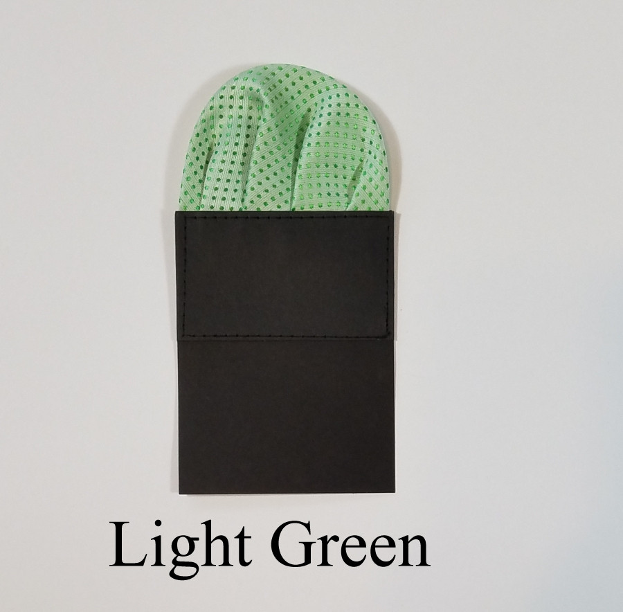 Pre-Folded Dotted Pocket Square Insert - Light Green - Vavra's Menswear