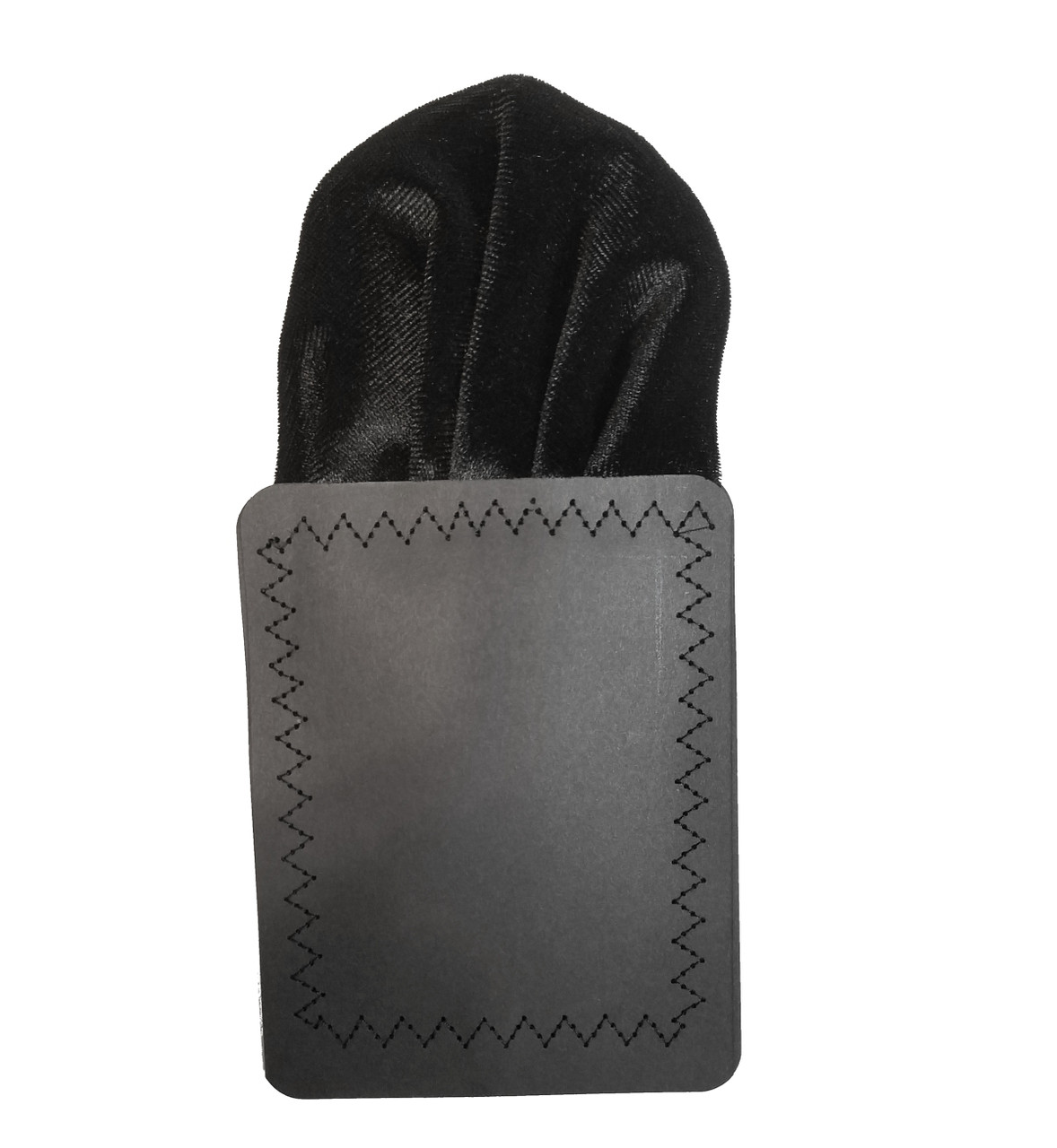 Black Velvet Pre-Folded Pocket Square Insert - Vavra's Menswear