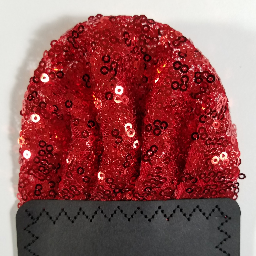 Men's Sequin Pre-Folded Pocket Square Insert - Red - Vavra's Menswear