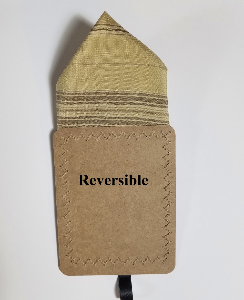 100% Silk Gold Pre-Folded Pocket Square Insert