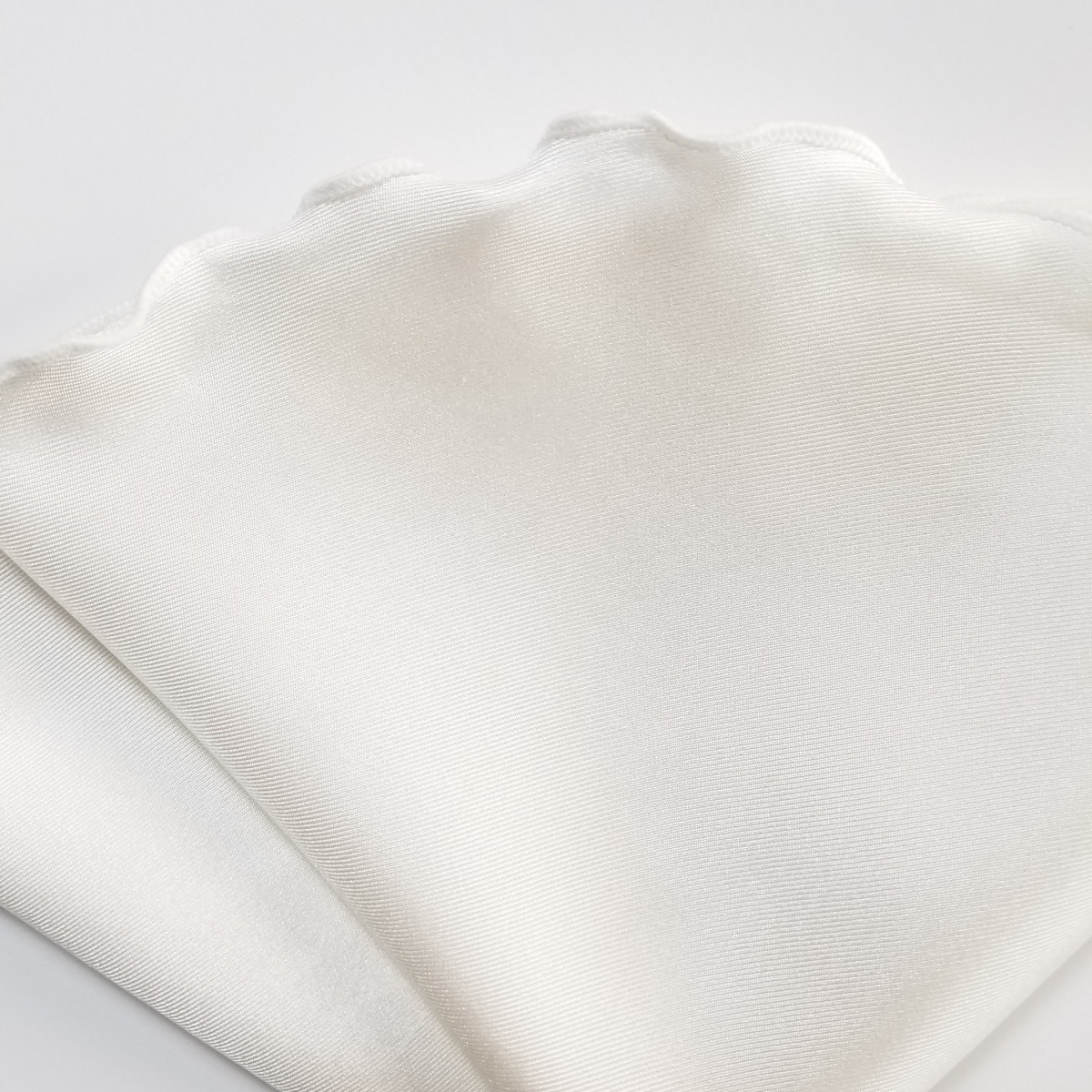 Antonio Ricci 2-in-1 White 100% Silk Pouf Pocket Square
