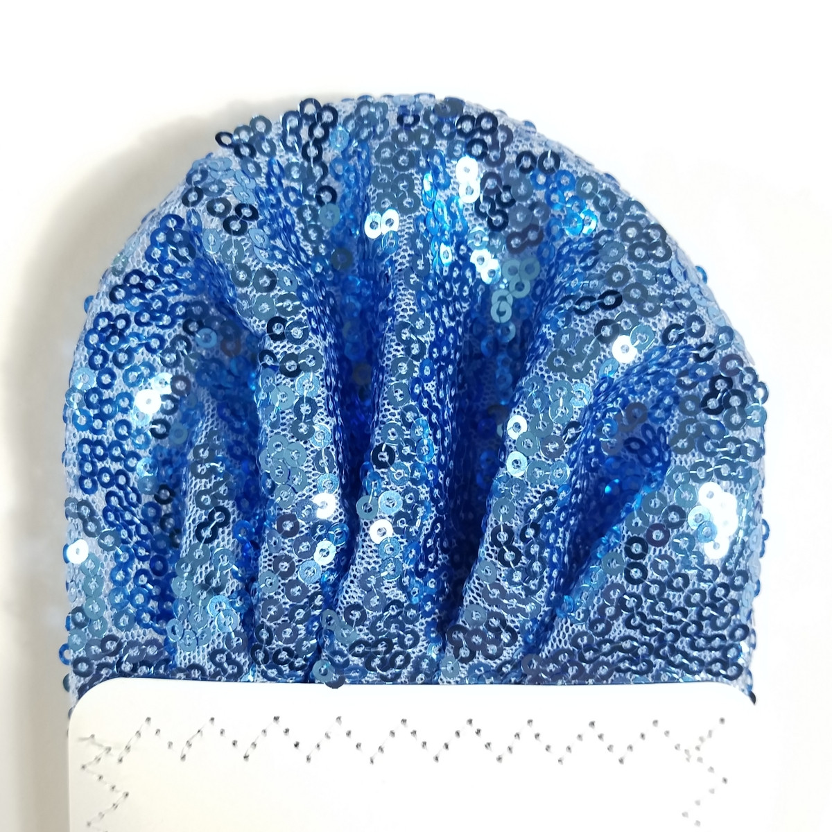 Men's Sky Blue Sequin Pre-Folded Pocket Square Insert - Fan Design ...