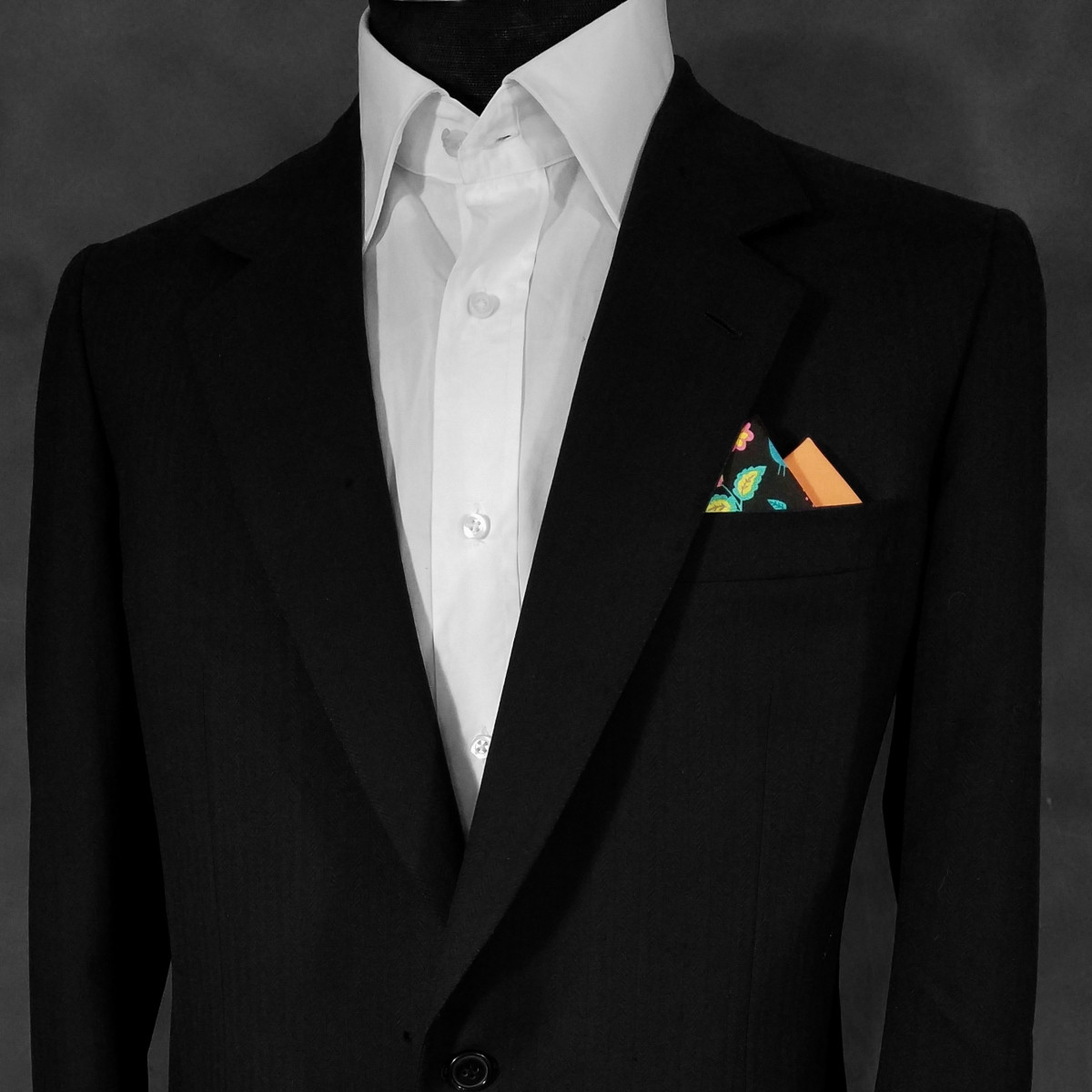 100% Cotton Pre-Folded Pocket Square Handkerchief Insert - Two Tone ...