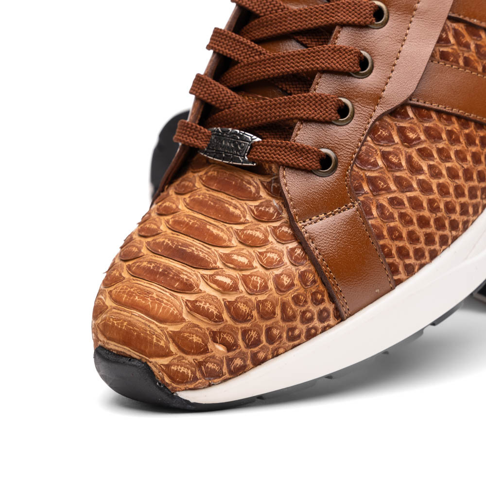 Marco di Milano Genuine Sueded Python Sneaker - Honey - Vavra's Menswear