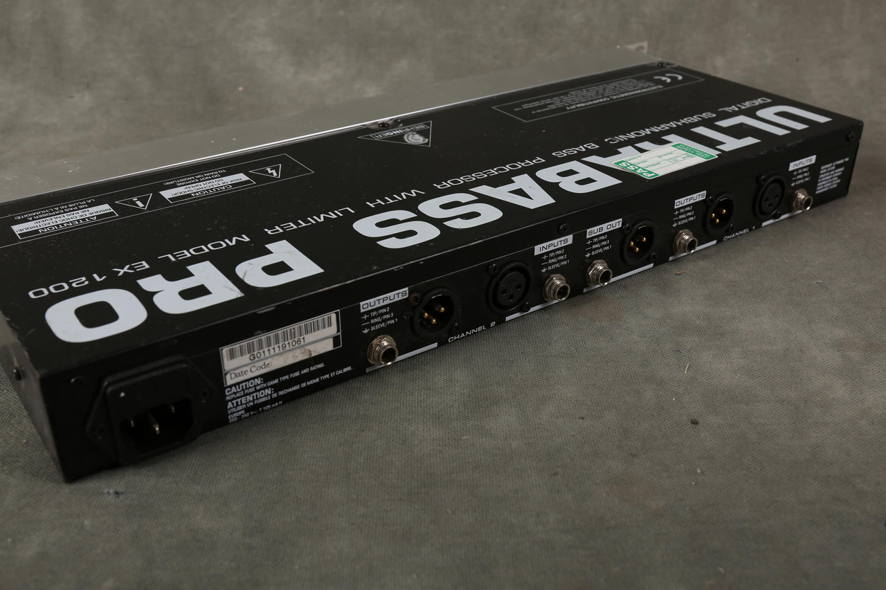 Behringer EX1200 Ultrabass Pro Digital Bass Processor with Limter - 2nd ...