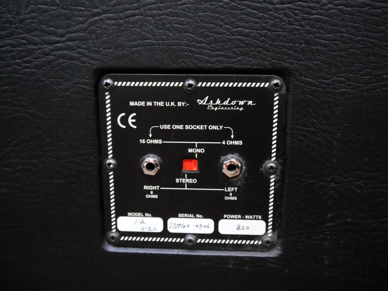 Ashdown Fallen Angel 4x12 Speaker Cabinet - 2nd Hand **COLLECTION ONLY**