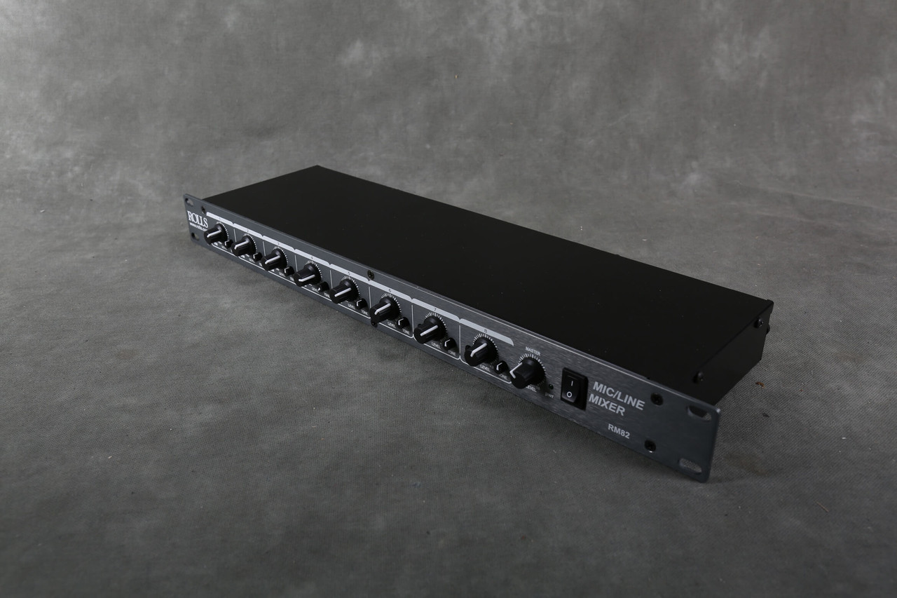 Rolls RM82 Rack Mount Line Mixer w/Box & PSU - 2nd Hand