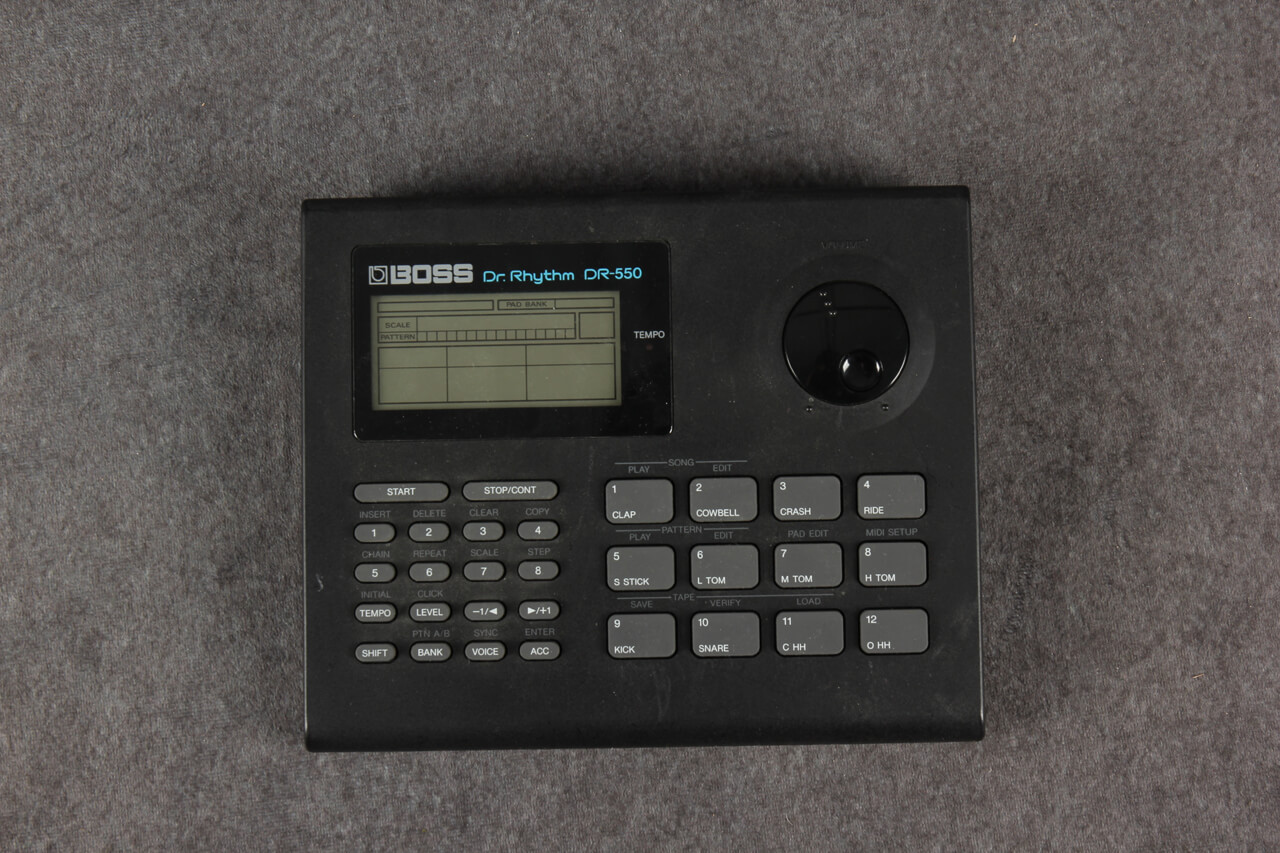 Boss DR-550 Dr Rhythm Drum Machine with Manual 2nd Hand | Rich Tone Music