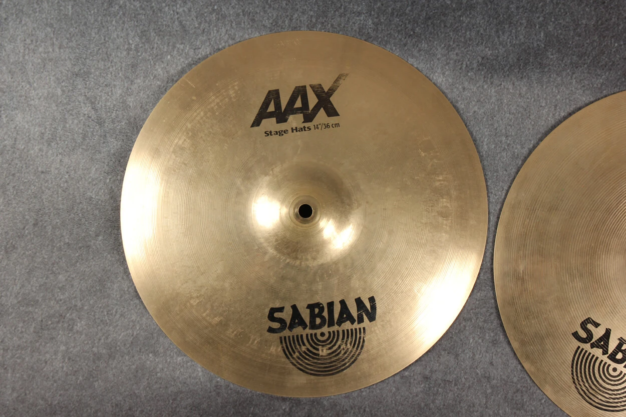 Sabian 14" AAX Stage Hi Hats 2nd Hand | Rich Tone Music