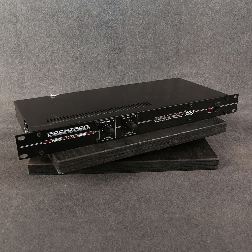 Rocktron Velocity 100 Stereo Power Amp 2nd Hand | Rich Tone Music