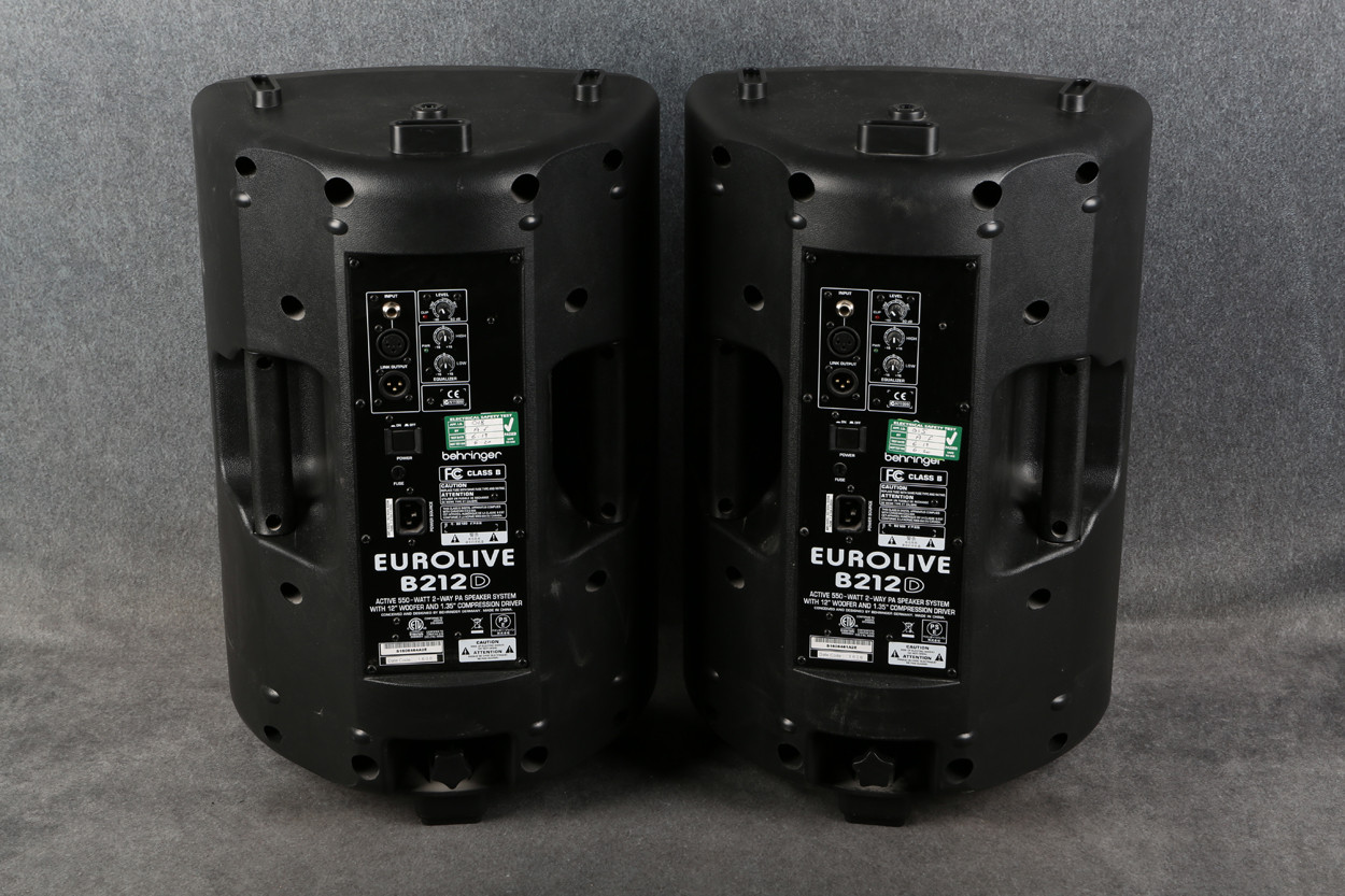 Behringer Eurolive B212D Active PA Speaker Pair 2nd Hand | Rich Tone Music