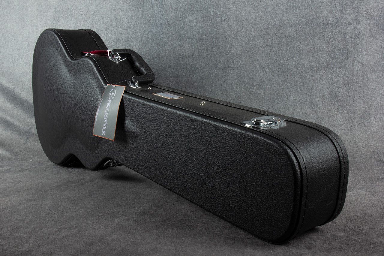 Freestyle Case Co Hard-Shell Wood Case for Les Paul Style Guitars Ex ...