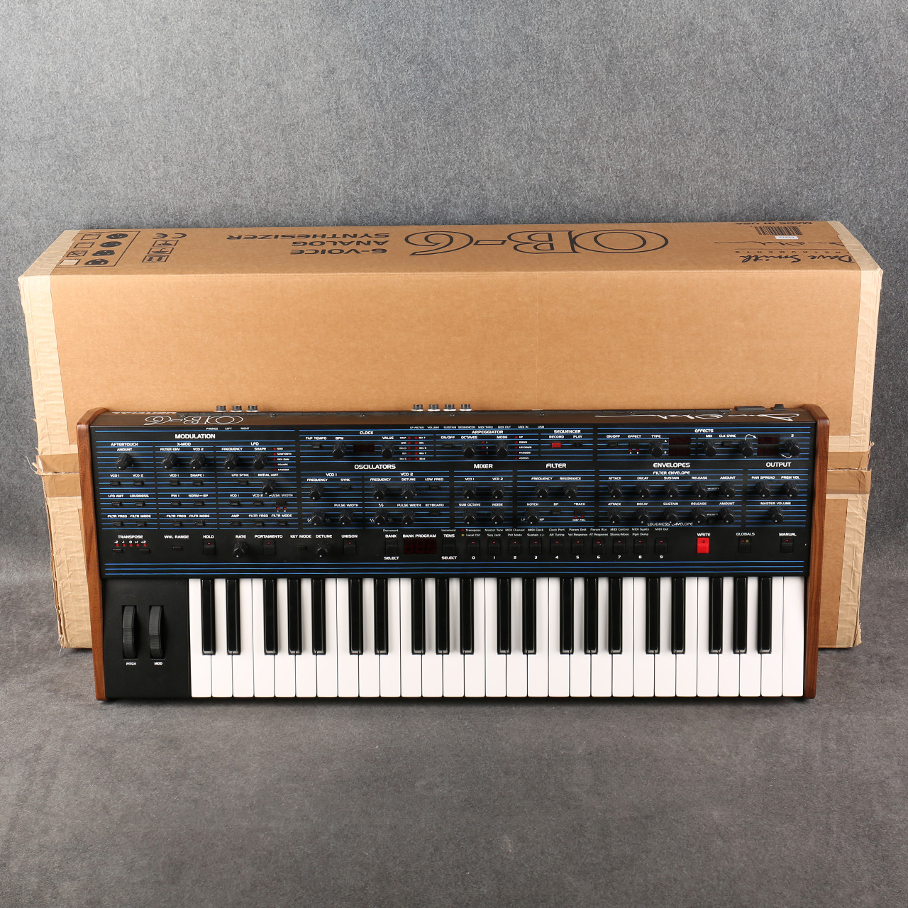 Sequential Dave Smith OB-6 Keyboard 6-Voice Synthesizer 2nd Hand | Rich ...