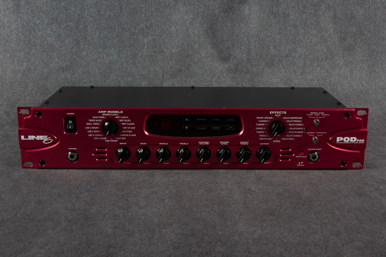 Line 6 POD Pro Rackmount Multi FX and Amp Modeler 2nd Hand | Rich Tone ...