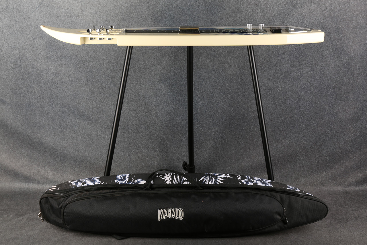 Mahalo MLG1 Surfboard Lap Steel White Stand 2nd Hand | Rich Tone Music