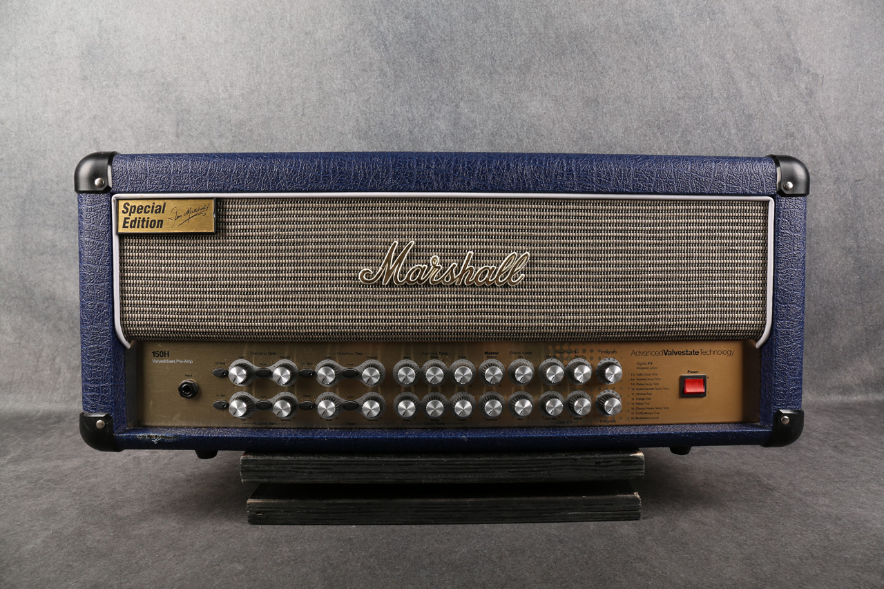 Marshall AVT150H Special Edition Amp Head Blue 2nd Hand | Rich Tone Music