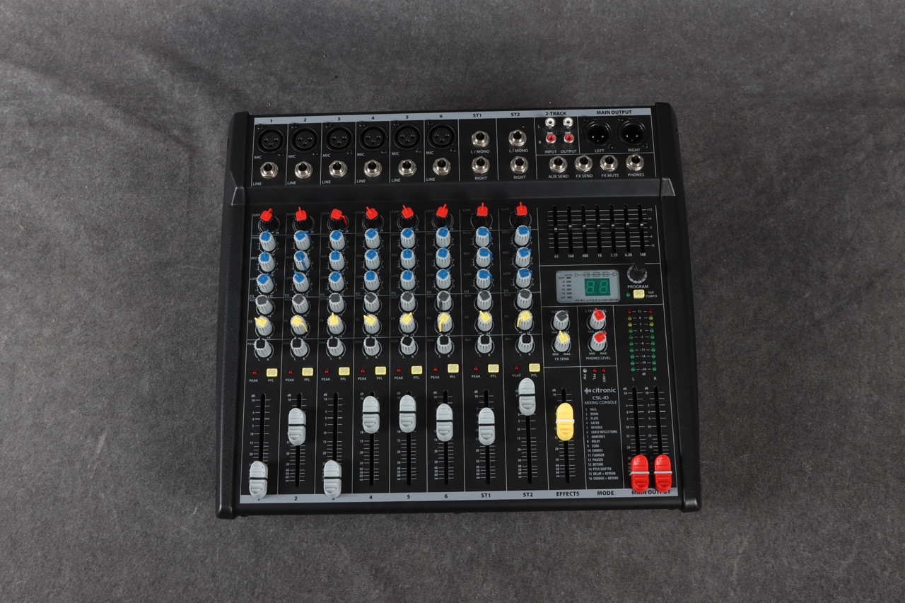 Citronic CSL-10 10 Channel Mixer 2nd Hand | Rich Tone Music