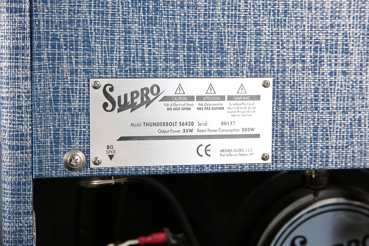 Supro S6420 Thunderbolt Reissue Valve Combo 2nd Hand | Rich Tone Music