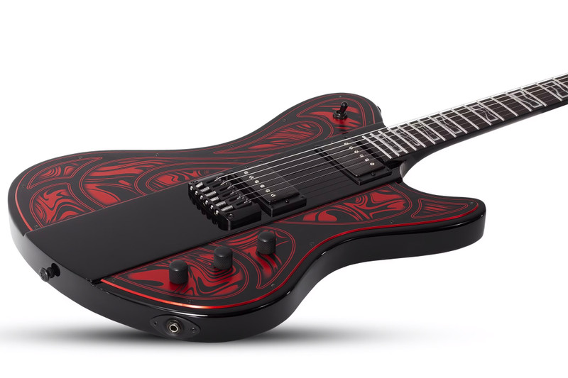 Schecter Ultra Przym Mercury Rose Gloss Black Rich Tone Music