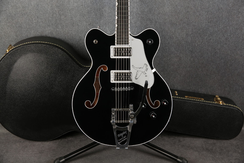 Gretsch G6636TSL Players Edition Silver Falcon Center Block Black 2nd ...