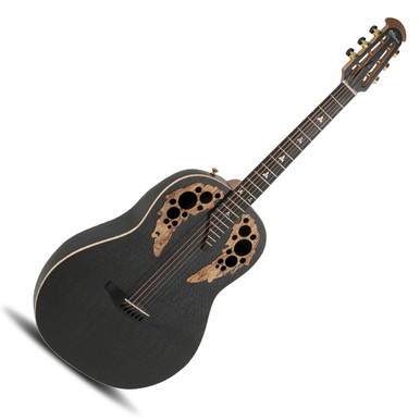 Adamas U581T-SPM Mid-Depth Non-Cutaway - Black Satin Copper Metal Flake ...
