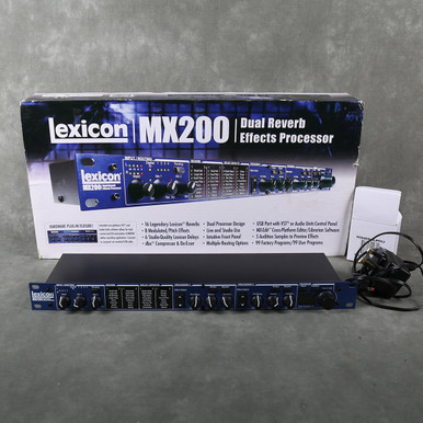 Lexicon MX200 Dual Reverb FX Unit w/Box & PSU - 2nd Hand