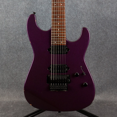 Squier Stagemaster 7 Purple Sparkle 2nd Hand | Rich Tone Music