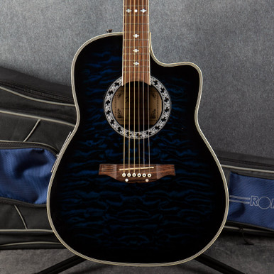 Keiper Bowl Back Electro Acoustic Guitar Trans Blue 2nd Hand | Rich ...