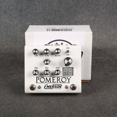 Emerson Custom Pomeroy Overdrive & Distortion Pedal White 2nd Hand ...