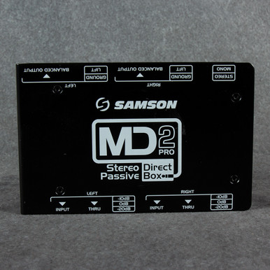 Samson MD2 Pro Stereo Passive DI Box 2nd Hand | Rich Tone Music