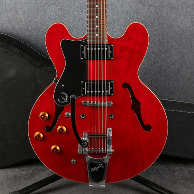 Epiphone Dot Left Handed Bigsby Tremolo Cherry 2nd Hand | Rich Tone Music
