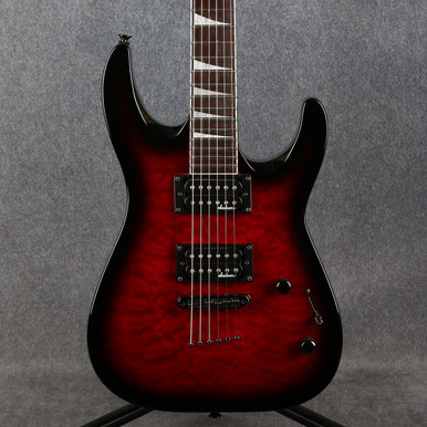 Jackson JS32Q Dinky Arch Top Dark Red Sunburst 2nd Hand | Rich Tone Music