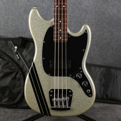 Squier Mikey Way Signature Mustang Bass Silver Sparkle 2nd Hand | Rich ...