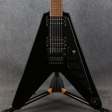 Epiphone Goth 58 Flying V Floyd Rose Pitch Black 2nd Hand | Rich Tone Music