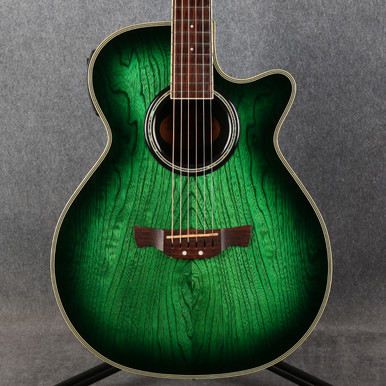 Crafter FX550EQ Roundback Electro Acoustic Green Burst 2nd Hand | Rich ...