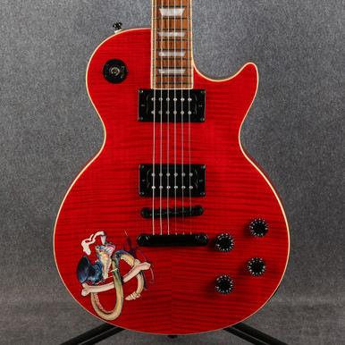 Epiphone Slash Signature 'Snakepit' Les Paul Trans Red 2nd Hand | Rich ...