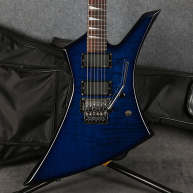 Jackson Kelly KE3 Made in Japan Transparent Blue 2nd Hand | Rich Tone Music