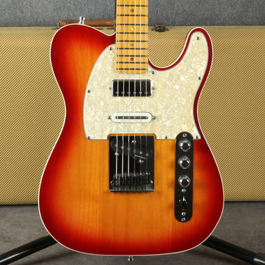 Fender American Deluxe Telecaster 3 Pickup Aged Cherry Burst 2nd Hand ...