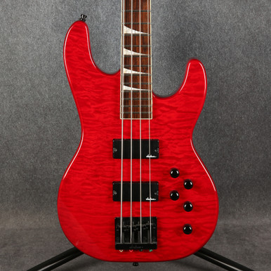 Jackson JS Series JS3QM Concert Bass Transparent Red 2nd Hand | Rich ...