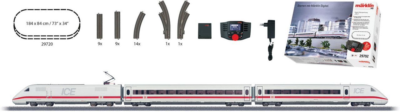 29792 2020 Digital starter set "ICE 2", with MS3 - Modellbahn Ott Hobbies