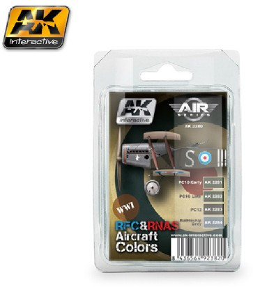 Air Series: WWI RFC & RNAS Aircraft Colors Acrylic Paint Set (4 Colors ...